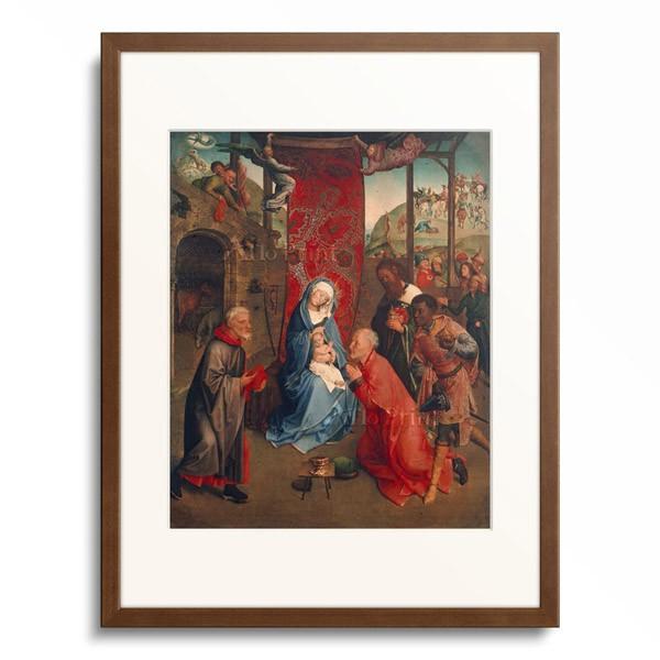 Artist: Goes, Hugo van der,1435/40-1482 Imagetitle: Adoration of the Magi (Centre Panel of a Triptych) Dimensions: 96,3 ...