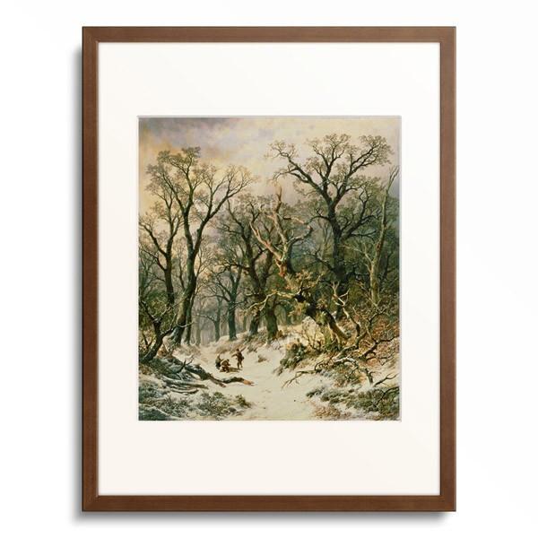 Artist: Haanen, Remi (Remy) van,1812-1894 Imagetitle: Winterlicher Wald. 1874 Location: Sewastopol, Kunstmuseum