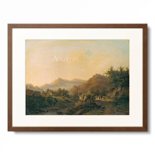 Artist: Koekkoek, Barend Cornelisz,1803-1862 Imagetitle: Bergige Landschaft mit Weg Location: Sewastopol, Kunstmuseum