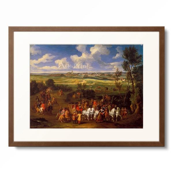 Artist: Meulen, Adam Frans van der,1632-1690 Imagetitle: Konigliche Ausfahrt Location: Schloss Peterhof/Pedrodvoretz