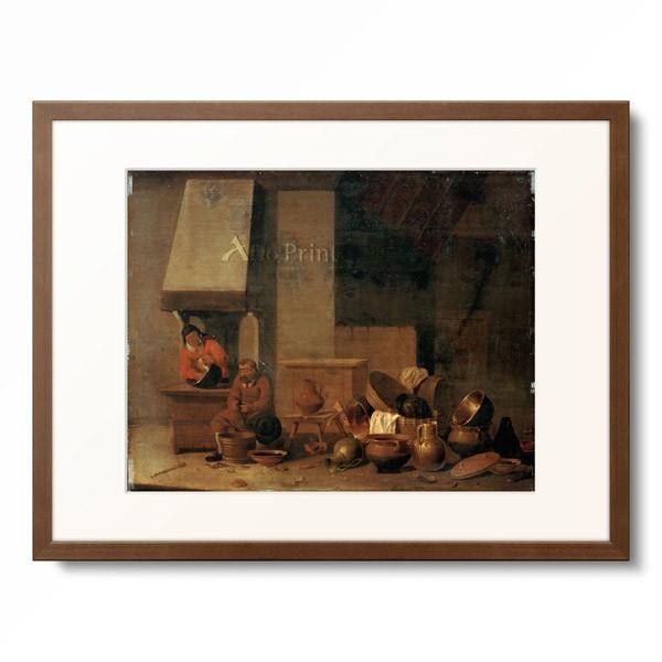 Artist: Monogrammist Imagetitle: A Kitchen Interior. Location: Sewastopol, Kunstmuseum