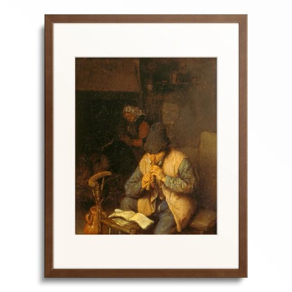 Artist: Ostade, Adriaen van,1610-1685 Imagetitle: Flotenspieler. Um 1660 Dimensions: 29 x 23 cm Location: Moskau, Puschk...
