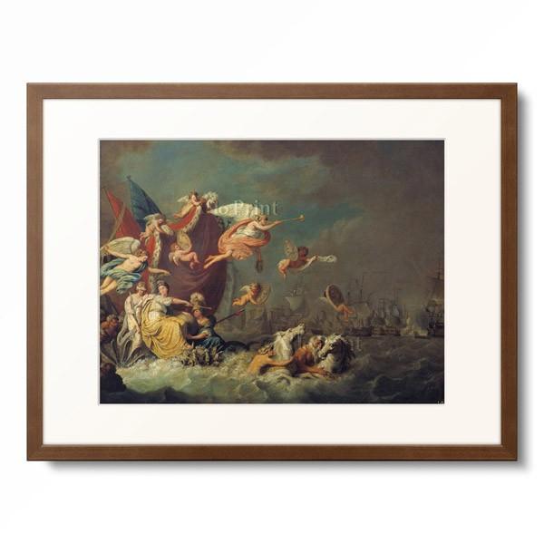 所蔵: トレチャコフ美術館Artist: Roode, Theodorus de,1740-1793 Imagetitle: Allegorie auf den Sieg von Chesmen 1770. 1771 Dimensions:...