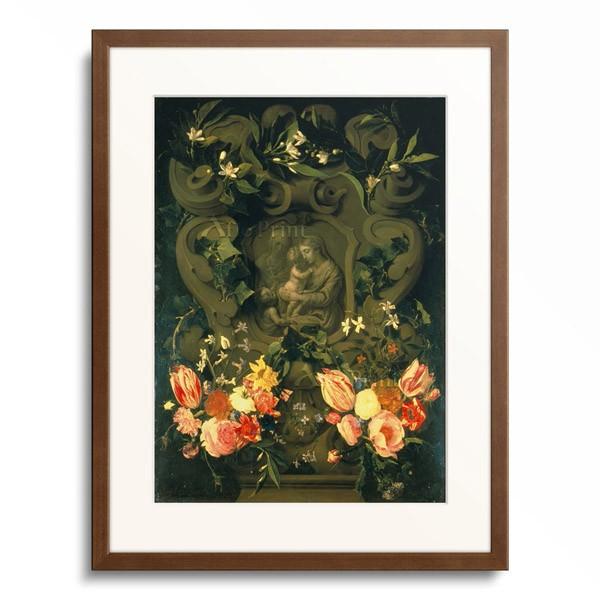 Artist: Seghers, Daniel,1590-1661 Imagetitle: Madonna with Saint Elizabeth and John the Baptist. About 1650 Dimensions: ...