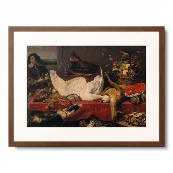 Artist: Snyders, Frans,1579-1657 Imagetitle: Stillleben mit totem Schwan. 1640er Jahre Dimensions: 162,5 x 235 cm Locati...
