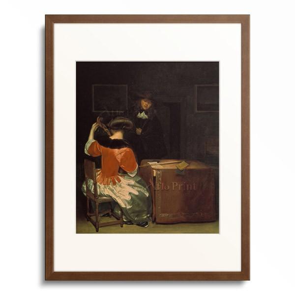 オランダの画家ジャンル: バロックArtist: Borch, Gerard ter,1617-1681 Imagetitle: Musikstunde. Dimensions: 69 x 58,5 cm Location: Moskau,...