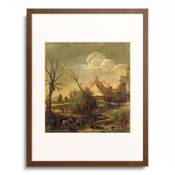 Artist: Velde, Esaias van de,um 1590/91-1630 Imagetitle: Winterlandschaft. 1620. Dimensions: 37,5 x 35,5 cm Location: Ka...