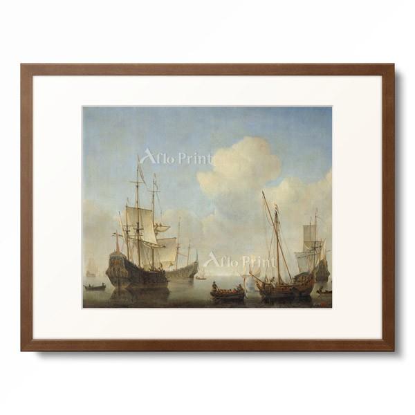 Artist: Velde d.J., Willem van de,1633-1707 Imagetitle: Schiffe an der West-Afrikanischen Kuste. 1660-er Jahre. Location...