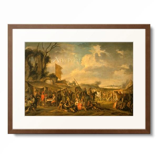 Artist: Wael, Cornelis de,1592-1667 Imagetitle: Militarlager neben einer Ruine. Dimensions: 102 x 147 cm Location: St. P...