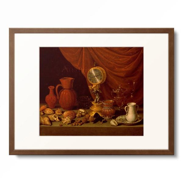 Artist: Pereda, Antonio de,ca. 1608-1678 Imagetitle: Stillleben mit Uhr. 1652. Dimensions: 78 x 91 cm Location: Moskau, ...