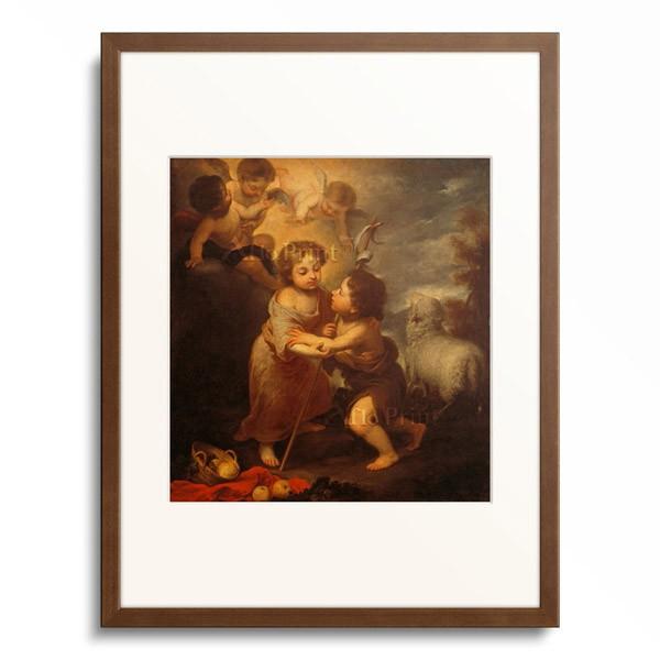 作家名： バルトロメ・エステバン・ムリーリョ ( 1617年 - 1682年 ) タイトル：幼子イエスと洗礼者聖ヨハネ国籍： スペイン ジャンル ： バロック セビーリャ派 Artist: Murillo, Bartolome Esteba...