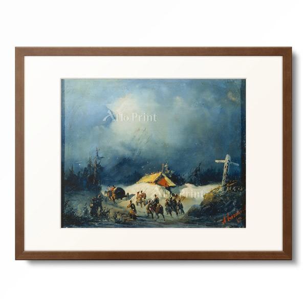 Artist: Bogoljubov, Alexej Petrowitsch,1824-1896 Imagetitle: Die Dezembristen auf dem Weg ins Exil nach Finnland. 1854. ...