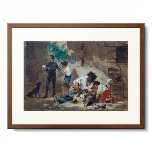Artist: Bronnikoff, Feodor Andrejew,1827-1902 Imagetitle: Der Hundefriseur in Neapel Dimensions: 33 x 50 cm Location: Sh...