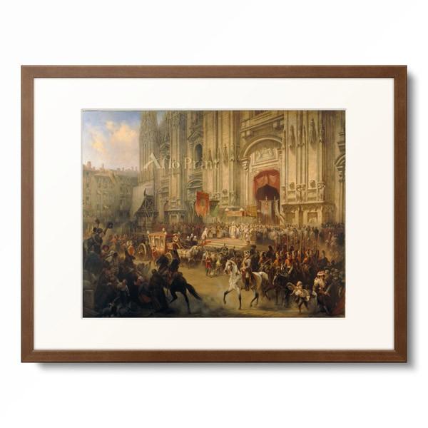 Artist: Charlemagne, Adolf,1826-1901 Imagetitle: Der feierliche Empfang von A. Suvorov in Mailand im April 1799. Dimensi...