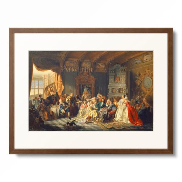 Artist: Chlebovsky, Stanislav,1835-1884 Imagetitle: Versammlung unter Zar Peter I. dem Grossen. Location: St.Petersburg,...