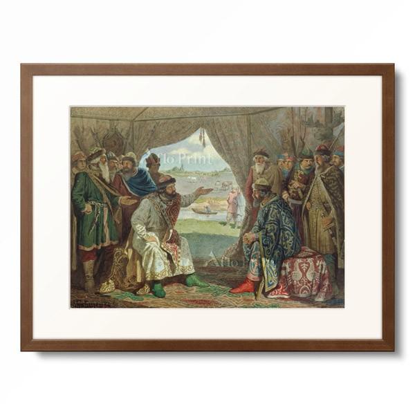 Artist: Kivschenko, Alexej,1851-1895 Imagetitle: Die Zusammenkunft von Prinzen mit dem Grossfursten Wladimir in Dolob 11...