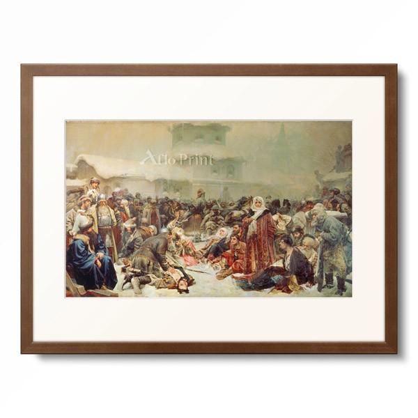 所蔵: トレチャコフ美術館Artist: Lebedjeff, Klawdij Wassiljew,1852-1916 Imagetitle: Die Zerstorung des Versammlungshauses von Nowgor...
