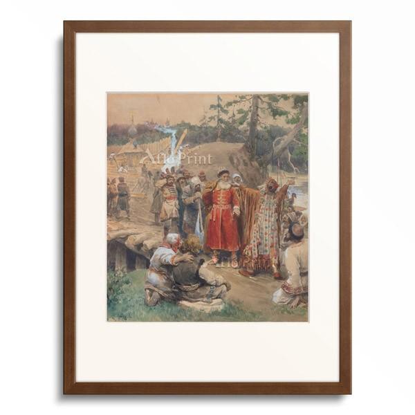 Artist: Lebedjeff, Klawdij Wassiljew,1852-1916 Imagetitle: Die Eroberung neuen Landes in Russland. 1904. Dimensions: 42 ...