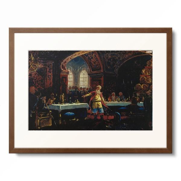 Artist: Makovskij, Konstantin Jegor,1839-1915 Imagetitle: Prince Repnin at a ball of Iwan the Horrible. 1860's. Dimensio...