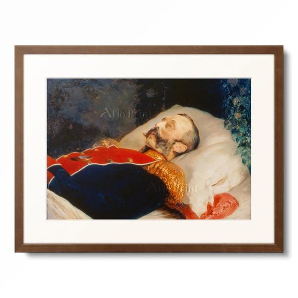 所蔵: トレチャコフ美術館Artist: Makovskij, Konstantin Jegor,1839-1915 Imagetitle: Zar Alexander II. auf dem Totenbett. 1881 Dimensi...