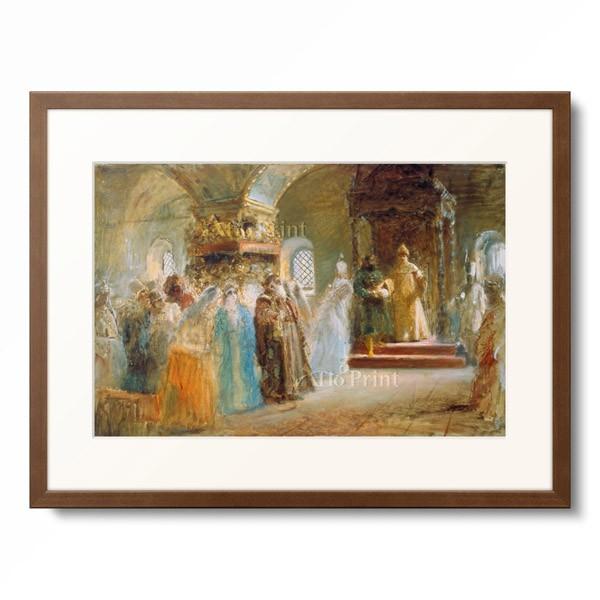 Artist: Makovskij, Konstantin Jegor,1839-1915 Imagetitle: Die Brautsuche des Zaren Alexej Michailowitsch. 1887. Dimensio...