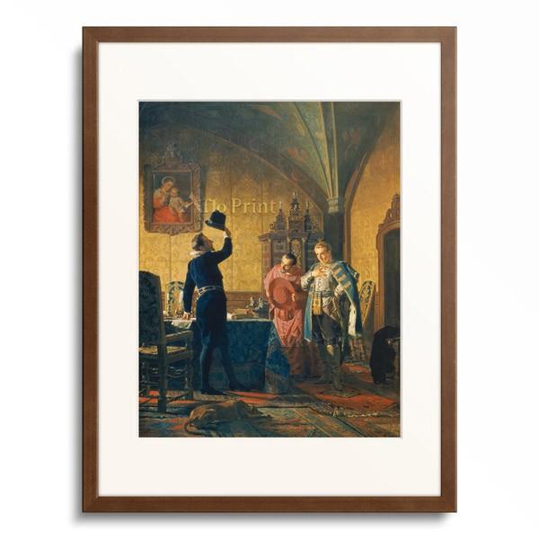 Artist: Nevrev, Nikolaj Wassiljewitsch,1830-1904 Imagetitle: Der falsche Dimitri beschwort seine Loyal. gegenuber Sigism...