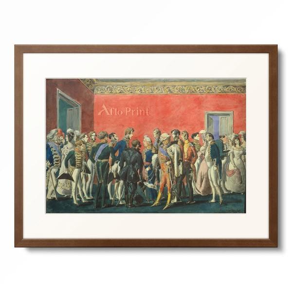 Artist: Saltykov, Alexej,1806-1859 Imagetitle: A reception in the embassy in Teheran. 1830's Dimensions: 37,5 x 54,7 cm ...