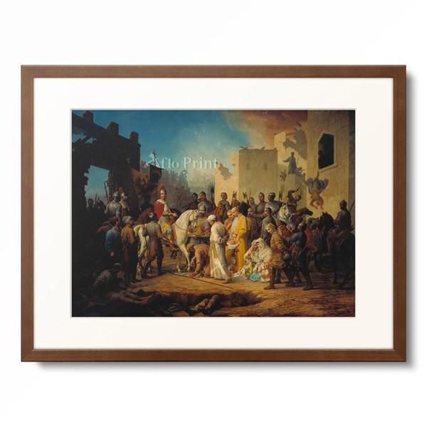 Artist: Shamshin, Pjotr Mikhailowitsch,1811-1895 Imagetitle: Tsar Iwan IV. conquers Kazan. 1894. Dimensions: 189 x 260,5...