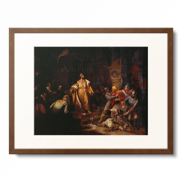 Artist: Shustov, Nikolaj Semenowitsch,1838-1869 Imagetitle: Tsar Iwan III. and the Tartar Khan. 1862 Dimensions: 169 x 2...