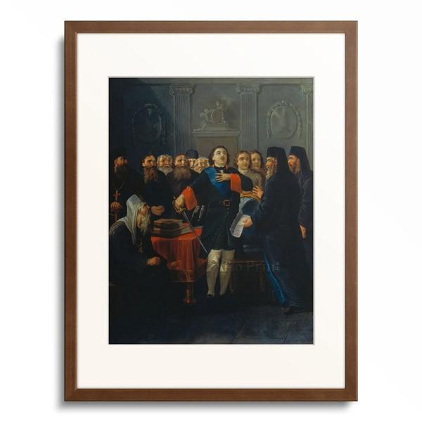 Artist: Tupylev, Iwan Philippowitsch,1758-1821 Imagetitle: Die Grundung der Hl. Synode durch Zar Peter I. 1801 Dimension...