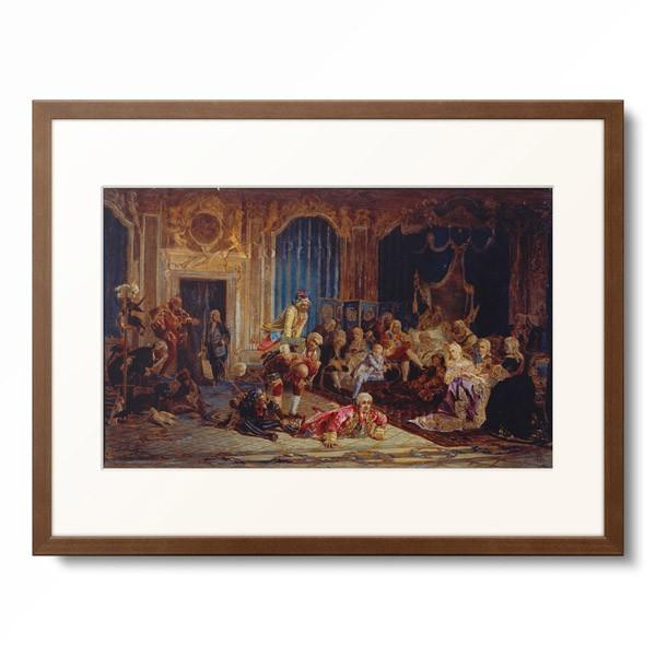 Artist: Jakoby, Valerij Iwanowitsch,1834-1902 Imagetitle: Szene am Hofe der Zarin Anna Iwanowna. 1872 Dimensions: 47 x 7...