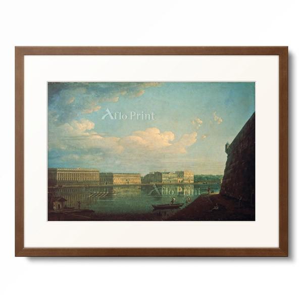 Artist: Aleksejew, Fjodor Jakowlewitsch,1753-1824 Imagetitle: Blick von der St.Peter-und-Paul-Festung zum Palast-Kai, St...