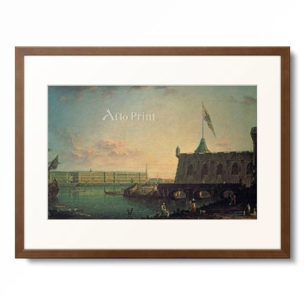 Artist: Aleksejew, Fjodor Jakowlewitsch,1753-1824 Imagetitle: The Peter and Paul Fortress and the fortress wharf, St. Pe...