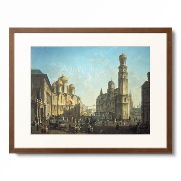 所蔵: トレチャコフ美術館Artist: Aleksejew, Fjodor Jakowlewitsch,1753-1824 Imagetitle: Der Kathedralen-Platz im Moskauer Kreml. Dime...