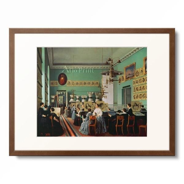 Artist: Khilkova, Jekaterina Nikolaj,1827-1876 Imagetitle: In der Madchenklasse der St. Petersburger Zeichenschule. 1855...