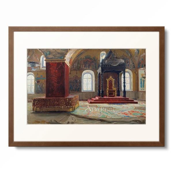 Artist: Makovskij, Nikolaj Jegorowitsch,1842-1886 Imagetitle: Der Fazetten-Palast im Moskauer Kreml. 1884 Dimensions: 42...