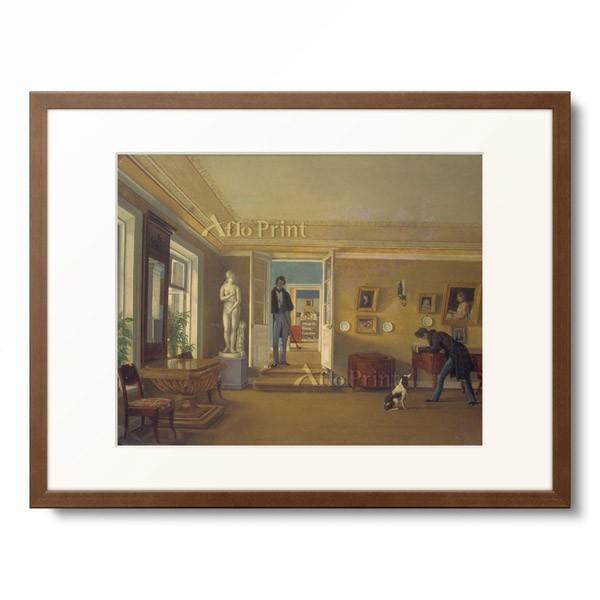 所蔵: トレチャコフ美術館Artist: Selentsov, Kapiton,1790-1845 Imagetitle: Bourgeois interior. Dimensions: 37 x 45,5 cm Location: Mos...