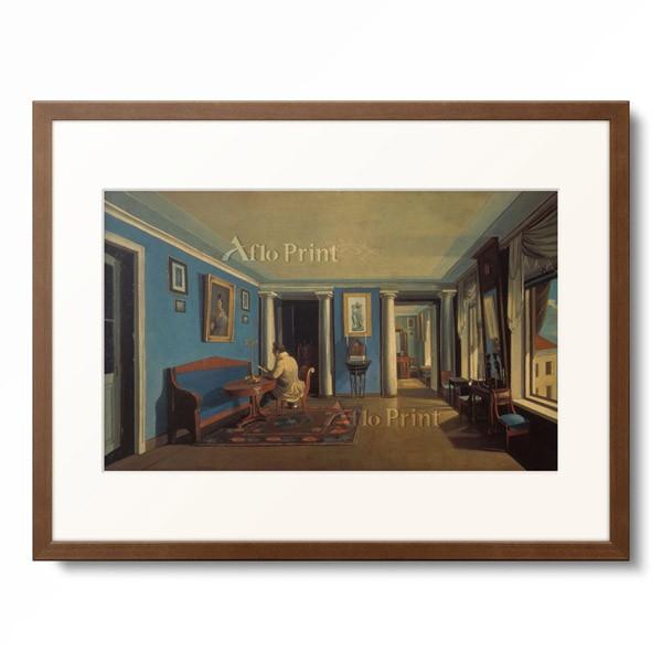 所蔵: トレチャコフ美術館Artist: Selentsov, Kapiton,1790-1845 Imagetitle: Dressing room with pillars. Dimensions: 44,5 x 72,3 cm Loc...