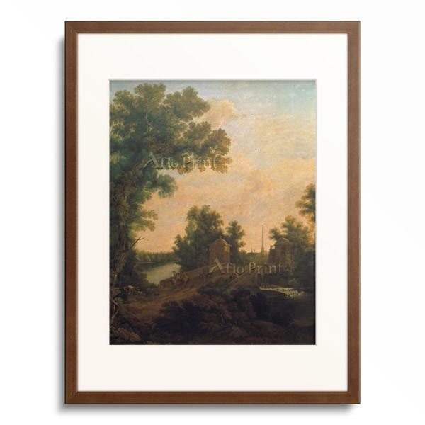 所蔵: トレチャコフ美術館Artist: Stschedrin, Semjon Fedorow,1745-1804 Imagetitle: Bridge in the park of Gatschina. 1799/1801. Dimens...