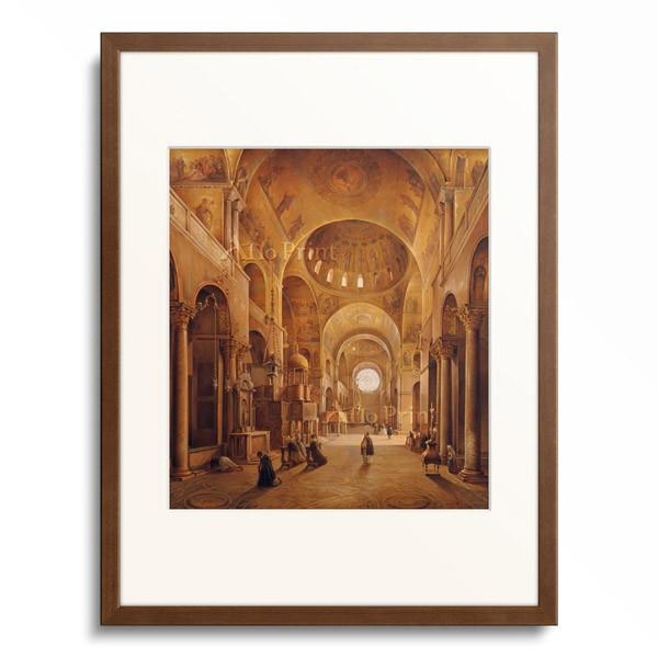 Artist: Tschernezoff, Grigorij G,1801-1865 Imagetitle: Inneres von San Marco in Venedig. 1846. Dimensions: 91 x 81 cm Lo...