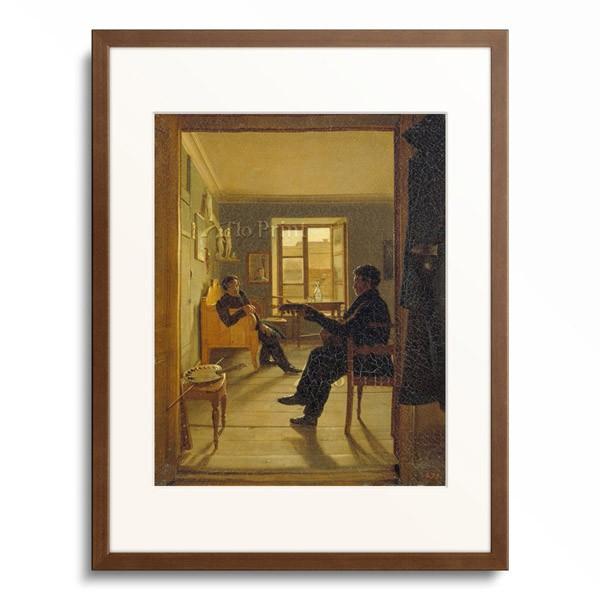 Artist: Tyranoff, Alexej Wassiljew,1808-1859 Imagetitle: In the studio of Tschernetzov´s brother. 1828. Dimensions: 29,5...