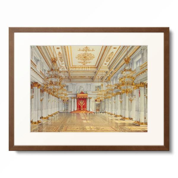 Artist: Ukhtomsky, Konstantin,1818-1881 Imagetitle: Die St.Georgs-Halle im Winterpalast von St.Petersburg. Location: St....