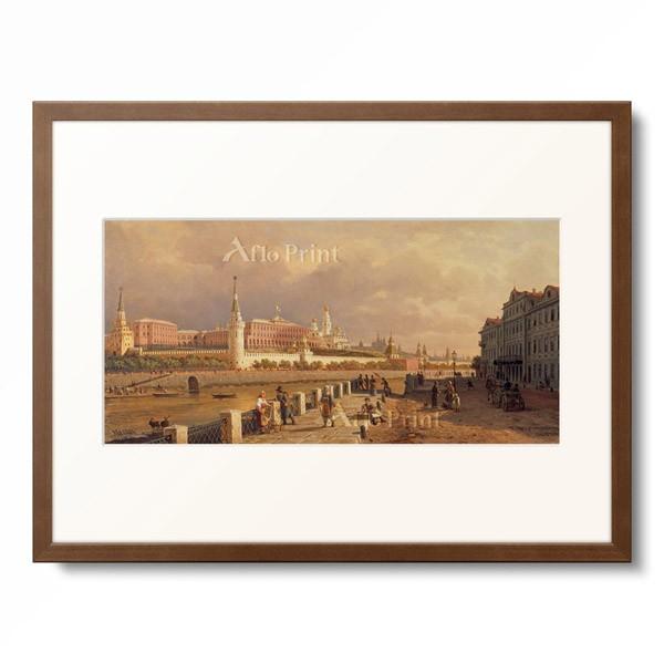 Artist: Werestschagin, Petr,1836-1886 Imagetitle: Der Kreml in Moskau, gesehen vom Sofien-Ufer. 1879. Dimensions: 58 x 1...