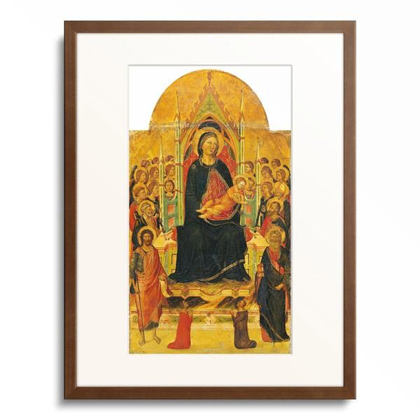 Artist: Jacopo di Casentino,1297-1358 Imagetitle: Thronende Madonna mit Kind, Heiligen, Engeln und Stiftern. Dimensions:...