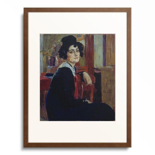 Artist: Korin, Alexej,1865-1923 Imagetitle: Portrait of a French lady. Dimensions: 80 x 72 cm Location: Saransk, Mordovi...
