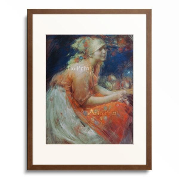 Artist: Archipov, Abram,1862-1930 Imagetitle: Ein Bauernmadchen. 1915. Dimensions: 88 x 71 cm Location: Serpuchow, Kunst...