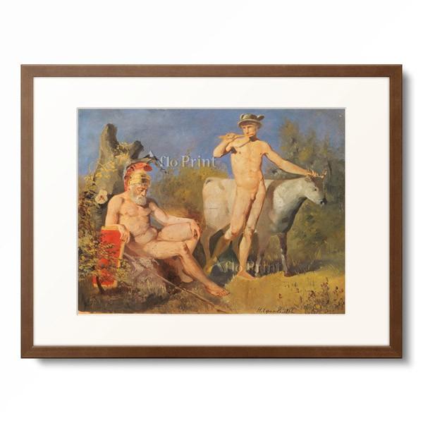 所蔵: トレチャコフ美術館Artist: Efimov, Nikolaj,1838-1891 Imagetitle: Merkur und Argus. 1862. Dimensions: 30,1 x 37,9 cm Location: ...