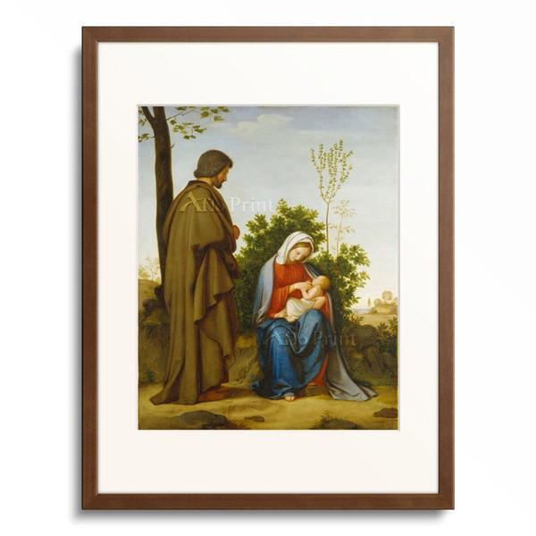 Artist: Veit, Philipp,1793-1877 Imagetitle: Die Ruhe der Hl. Familie auf der Flucht nach Agypten. Dimensions: 78,5 x 62,...