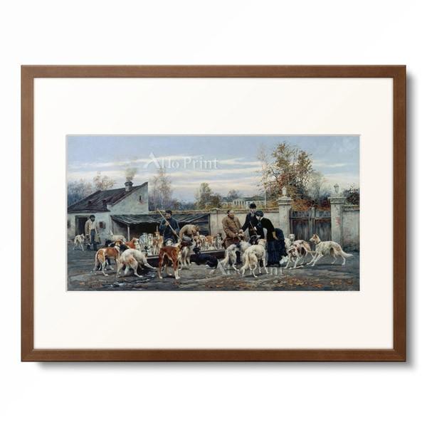 Artist: Kiwschenko, Alexej,1851-1895 Imagetitle: Im Hundezwinger. 1884. Dimensions: 65 x 122 cm Location: Charkow, Kunst...