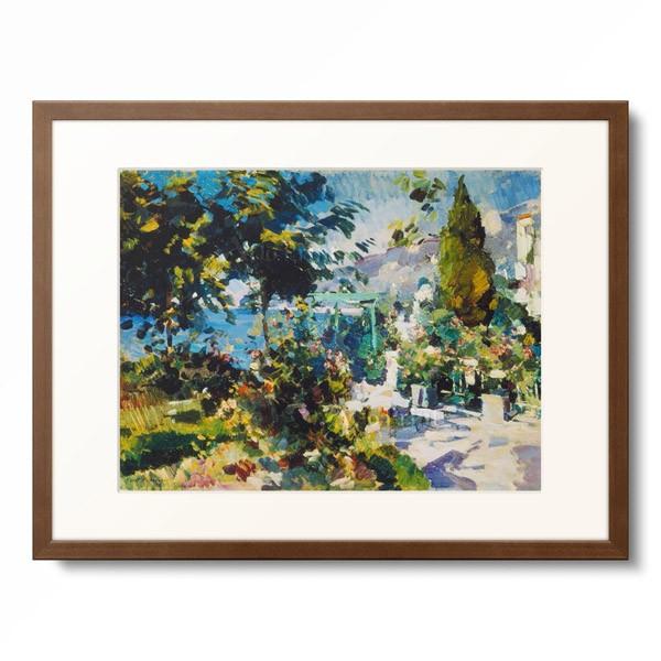 Artist: Korovin, Alexejew. Konstantin,1861-1939 Imagetitle: Terrace by the sea in Gursuph. 1914. Dimensions: 67 x 84 cm ...